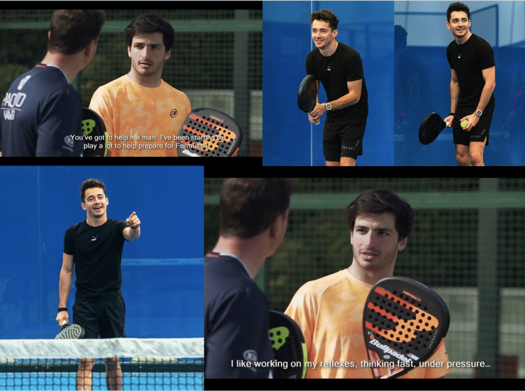 Ferrari Drivers Prepare for F1 by Playing Padel Tennis - The Padel Club